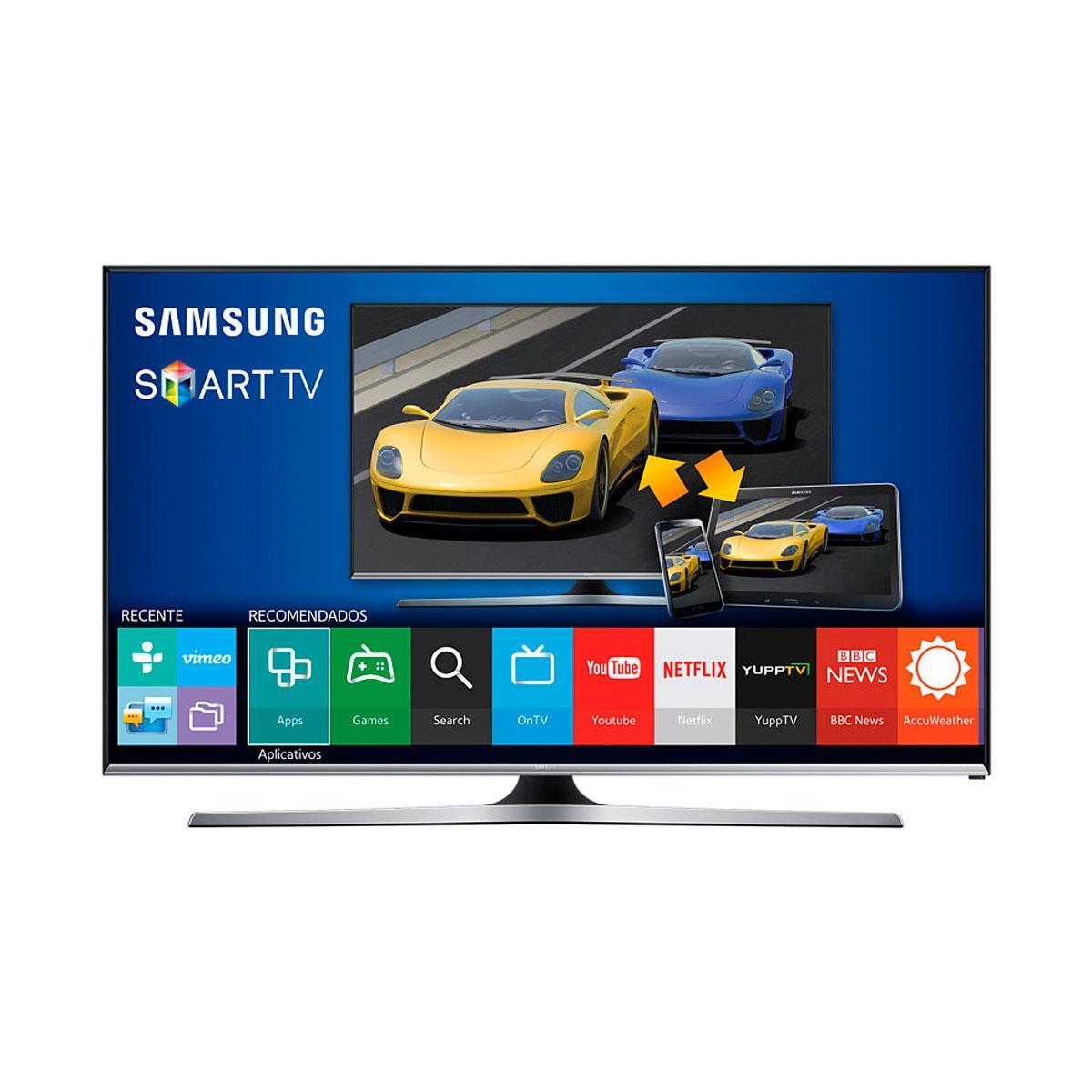 Smart TV 55" LED Full HD Samsung UN55J5500AGXZD com Wi-Fi, HDMI, USB e ...