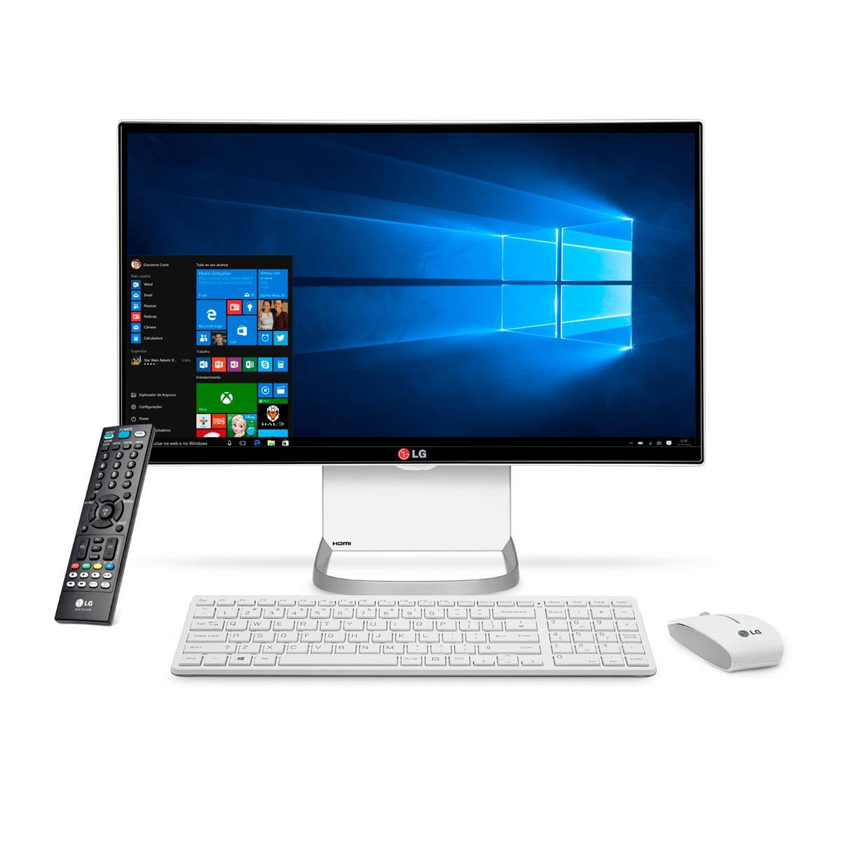 Computador All in One LG 27", 4 GB, 1 TB, Windows 10 e Intel Core i5 e TV