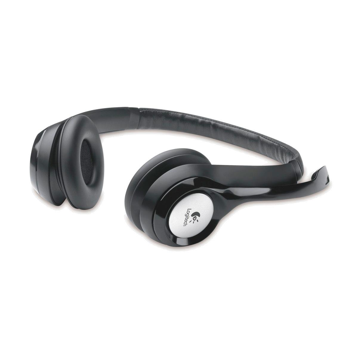 Fone de Ouvido Headset Logitech Comfort H390 USB Preto 981-000014
