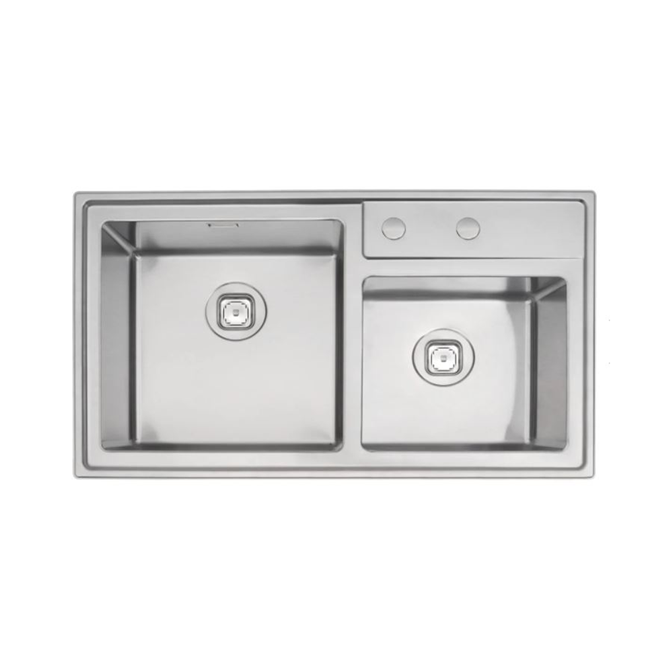 Tramontina Cuba Sobrepor 86X50 Quadrum Dupla Inox #FL - Tramontina Cuba ...