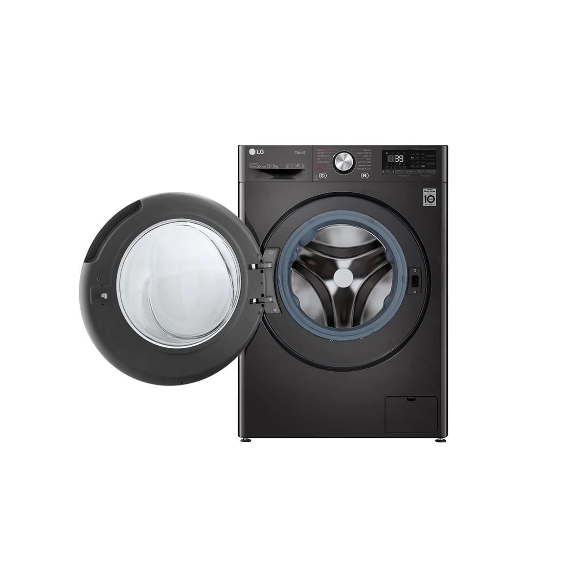LG Lava E Seca 13kg Smart Vc2 Inteligência Artificial Aço Escovado ...