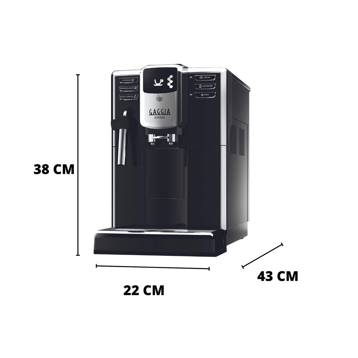Gaggia Cafeteira Expresso Automática Anima Pannarello Preta 220v
