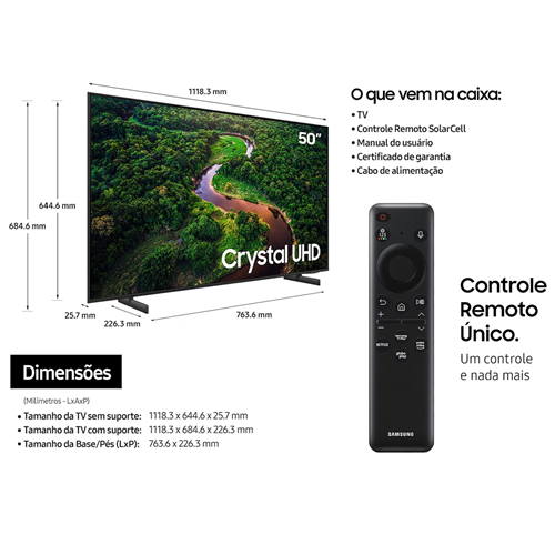 Samsung Tv Crystal Uhd 4k 50 Smart UN50CU8000GXZD