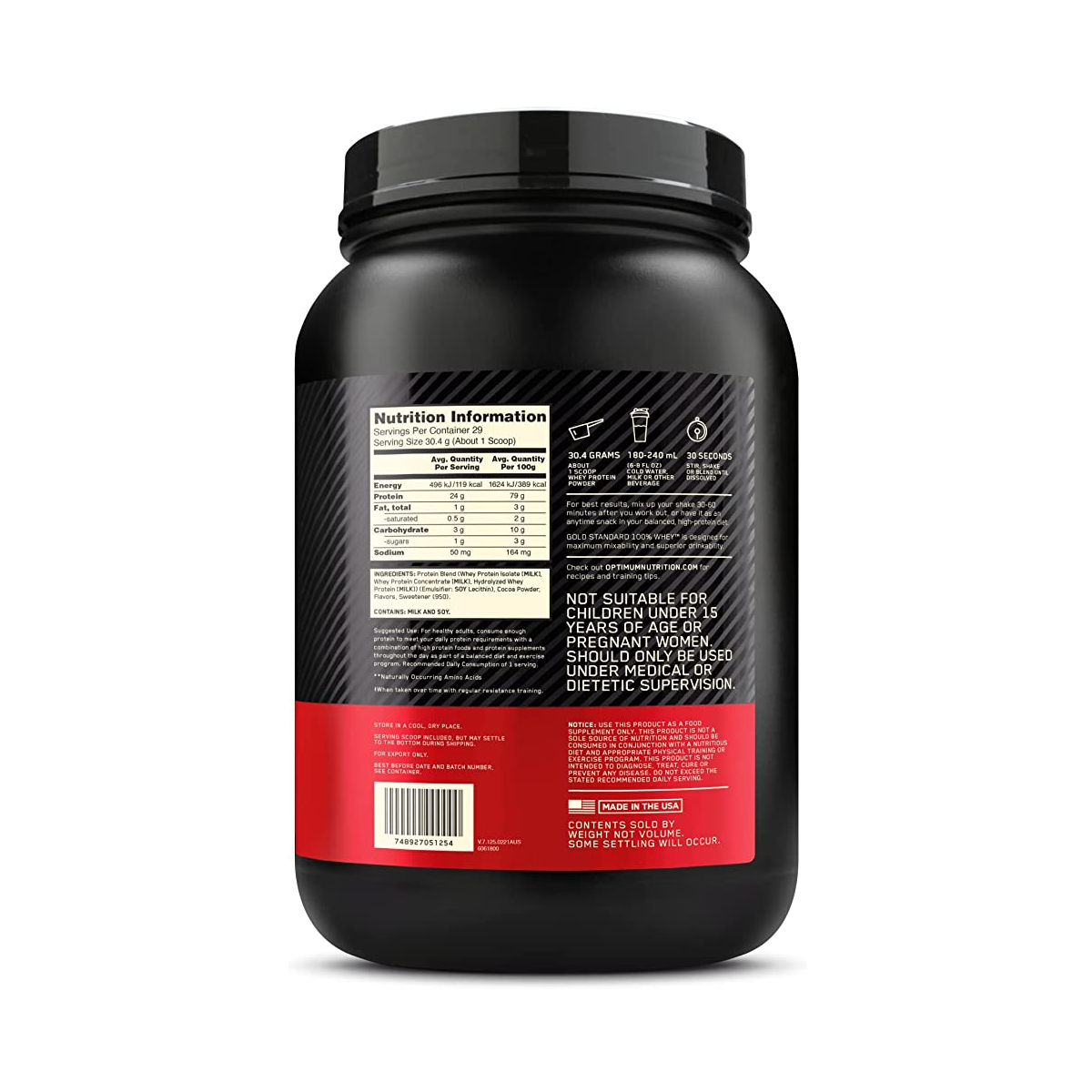 On Optimum Whey Gold Standard Sabor Chocolate 907g