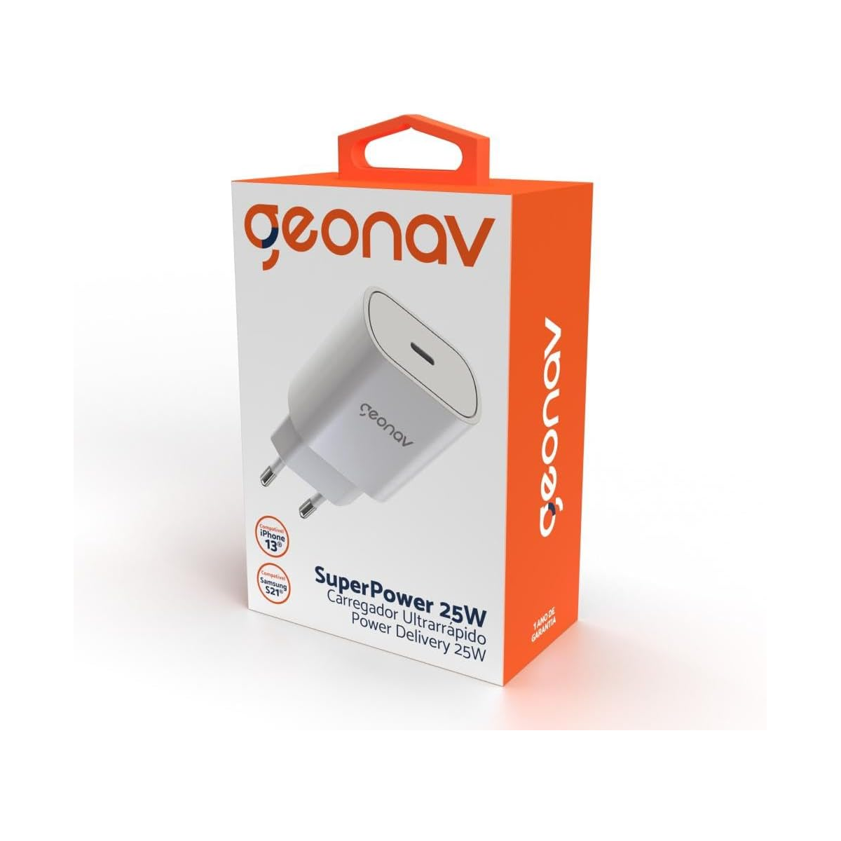 Geonav Carregador 25w Ultra Rápido Usb-C