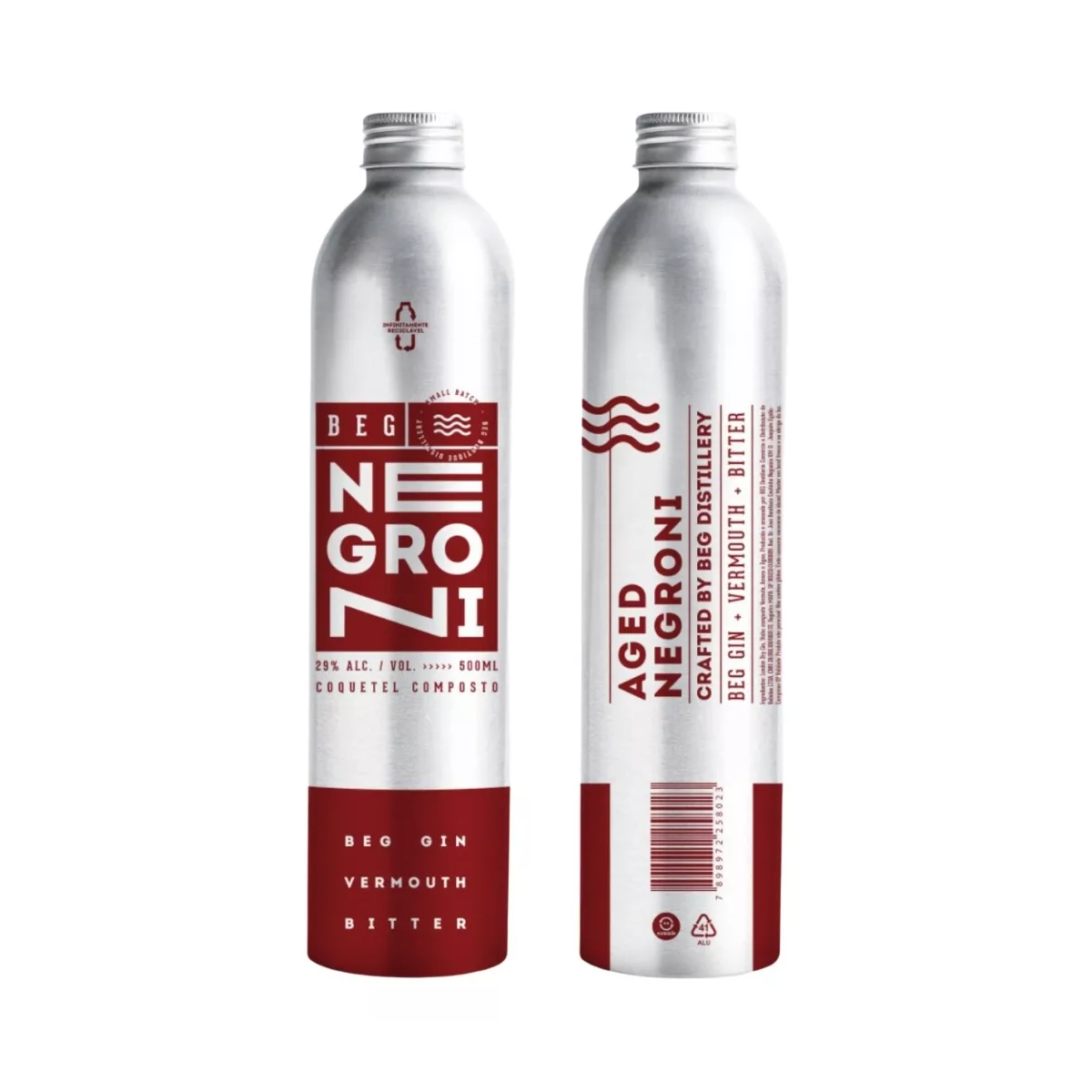 Beg Gin Garrafa Refil Negroni Aged In Brazilian Cask 500ml