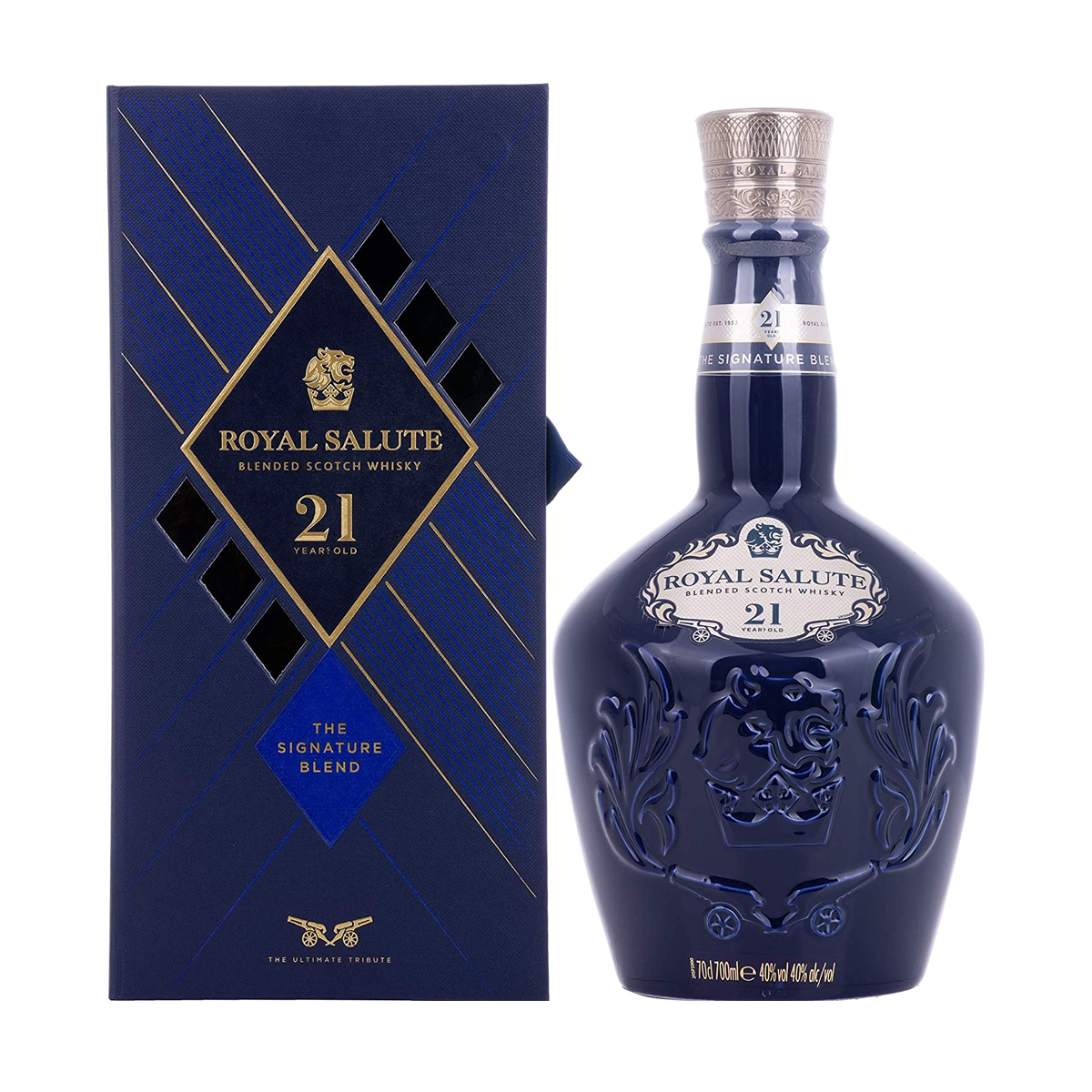 Royal Salute Whisky Scotch 21 Years The Sapphire Flagon Azul 700ml