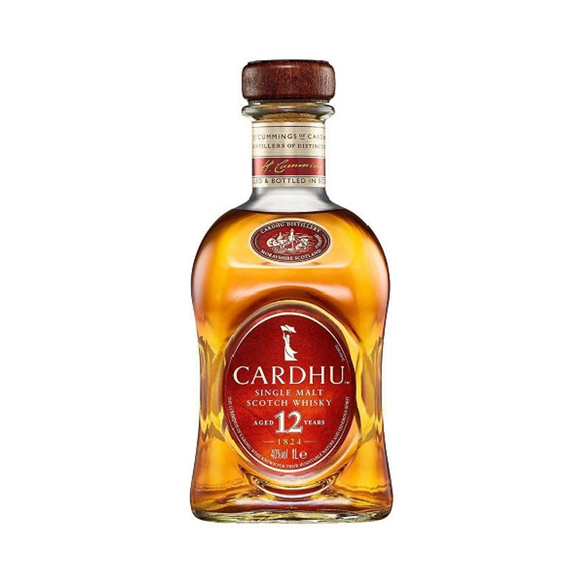 Cardhu Whisky 12 Anos Single Malt Scotch 1000ml