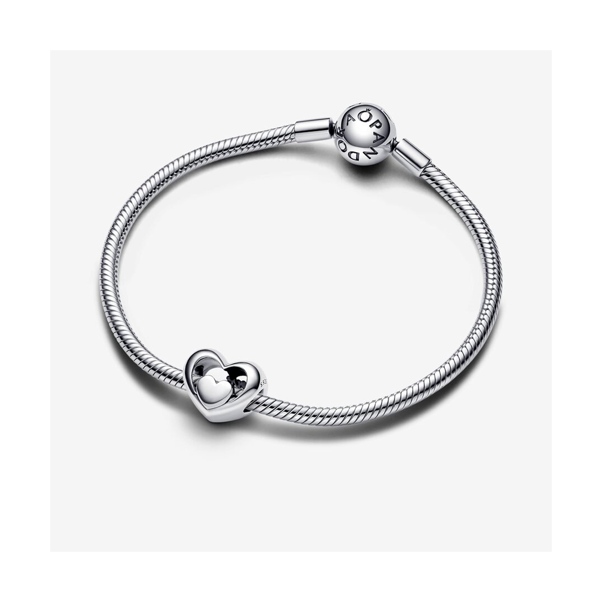 Pandora Charm Coração Vazado E Escrita (792512C00)