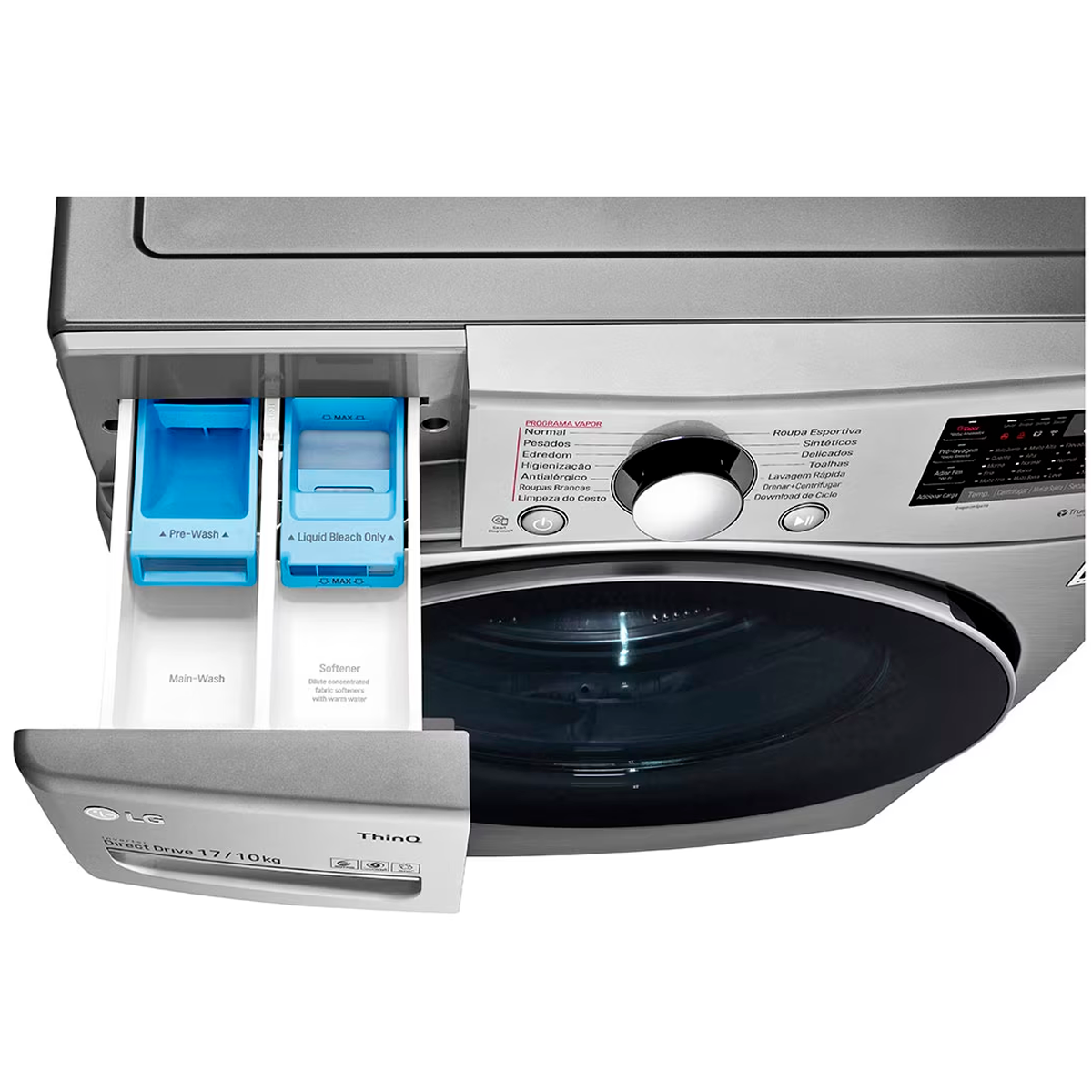 LG Lava e Seca 17kg Smart Aço Escovado - 127V