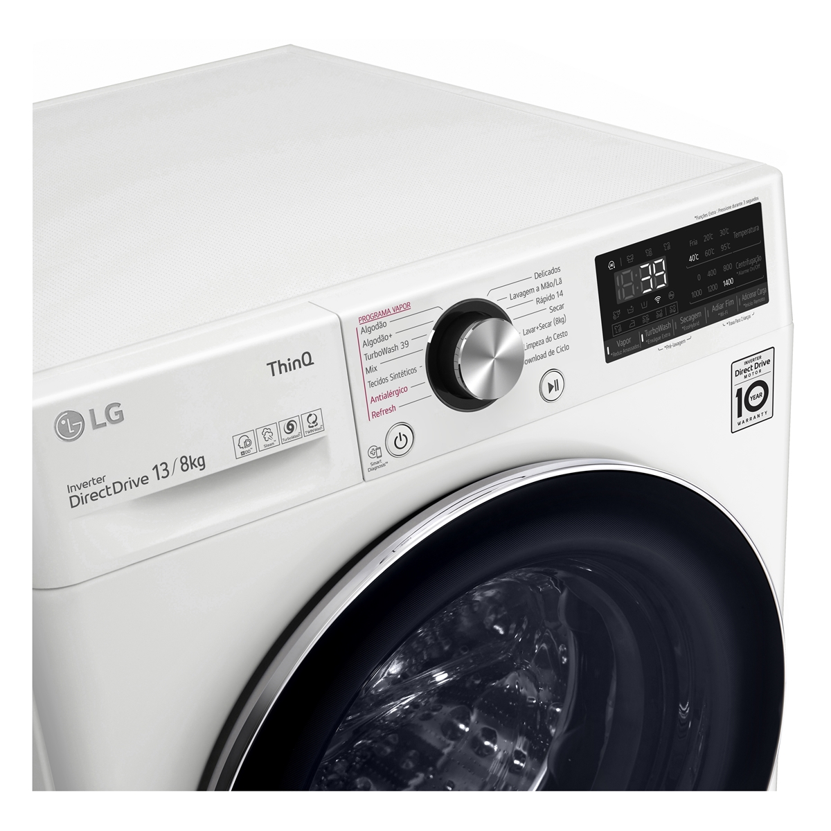 LG Lava e Seca 13kg Smart VC2 Inteligência Artificial Branca - 127V