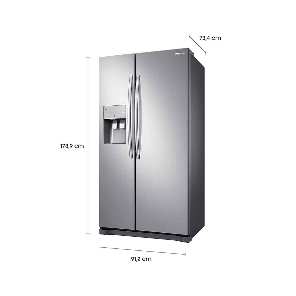 Samsung Refrigerador 501l Side By Side Look/Sistema All Around Cooling Inox 127v