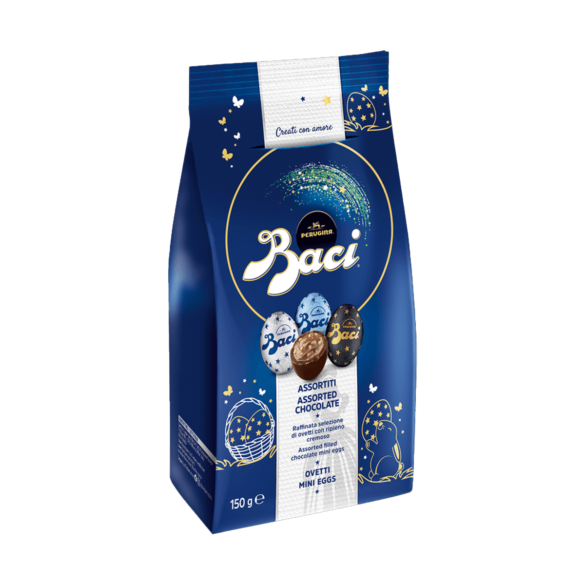 Baci Mini Ovos Pascoa Chocolate Sortidos 150g