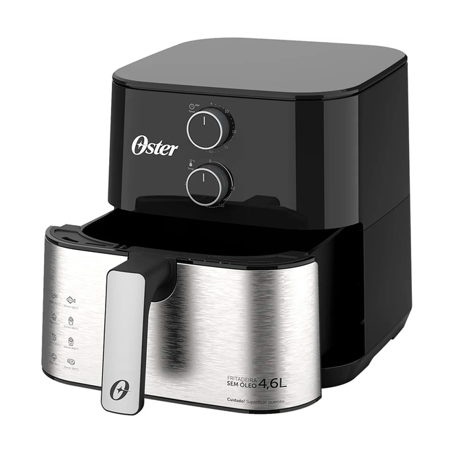 Oster Fritadeira Sem Óleo Inox Compact 4.6L - 220V