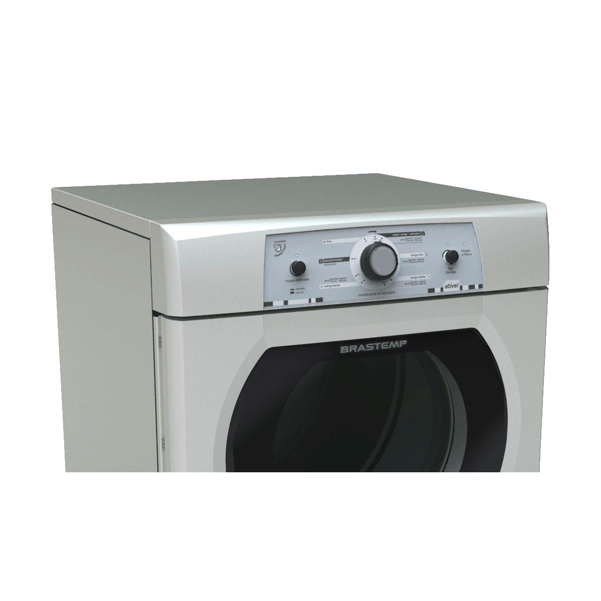 Secadora de Roupas Brastemp Ative! Prata 10kg BSX10ARANA 127V