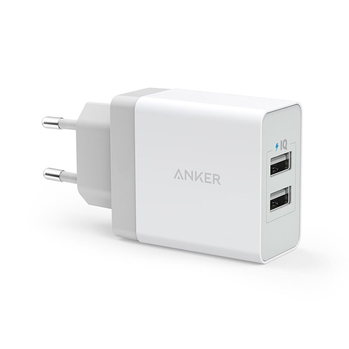 Carregador Anker PowerPort com 2 portas USB