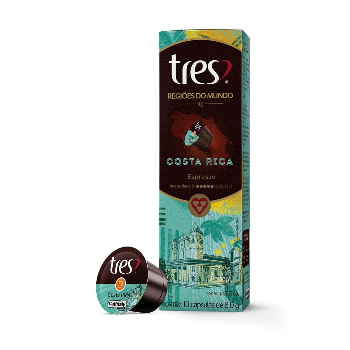 Cápsula de Café TRES da 3 Corações Regiões do Mundo: Espresso Costa ...