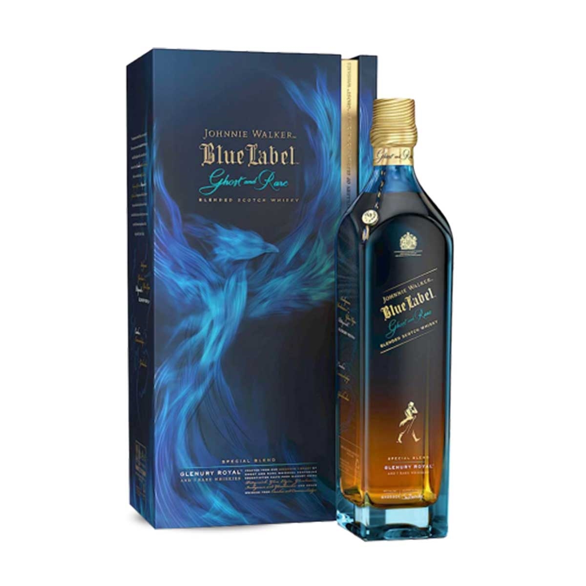 Whisky Johnnie Walker Blue Label Ghost Glenury Royal 750ml - Whisky ...