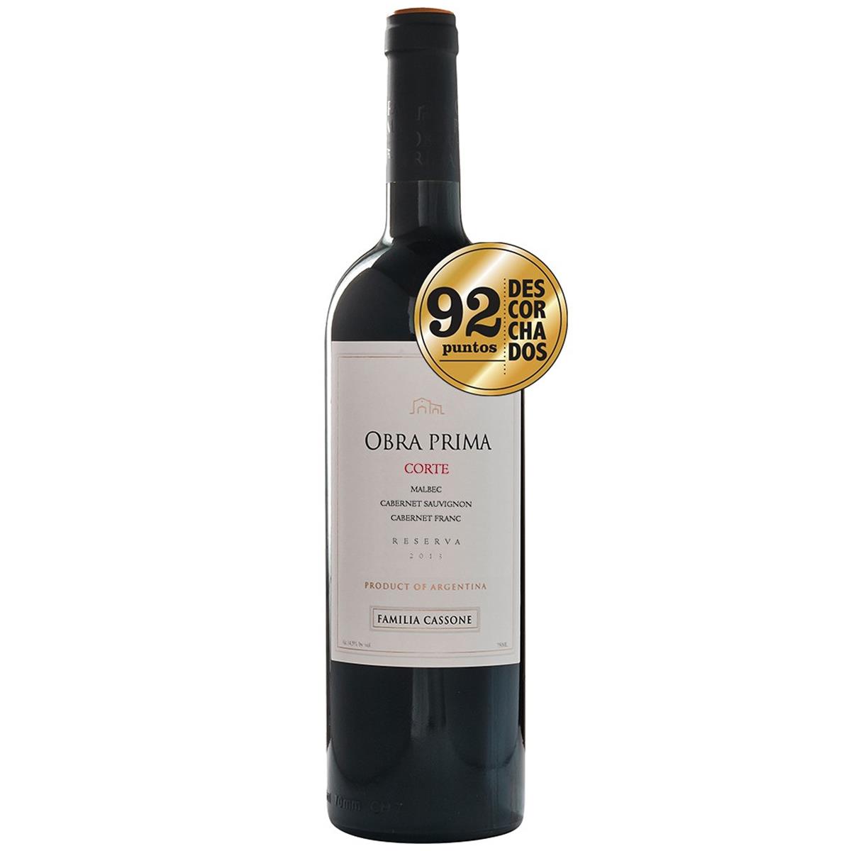 Vinho Tinto Cassone Obra Prima Corte Reserva Malbec Cabernet 750 ml ...