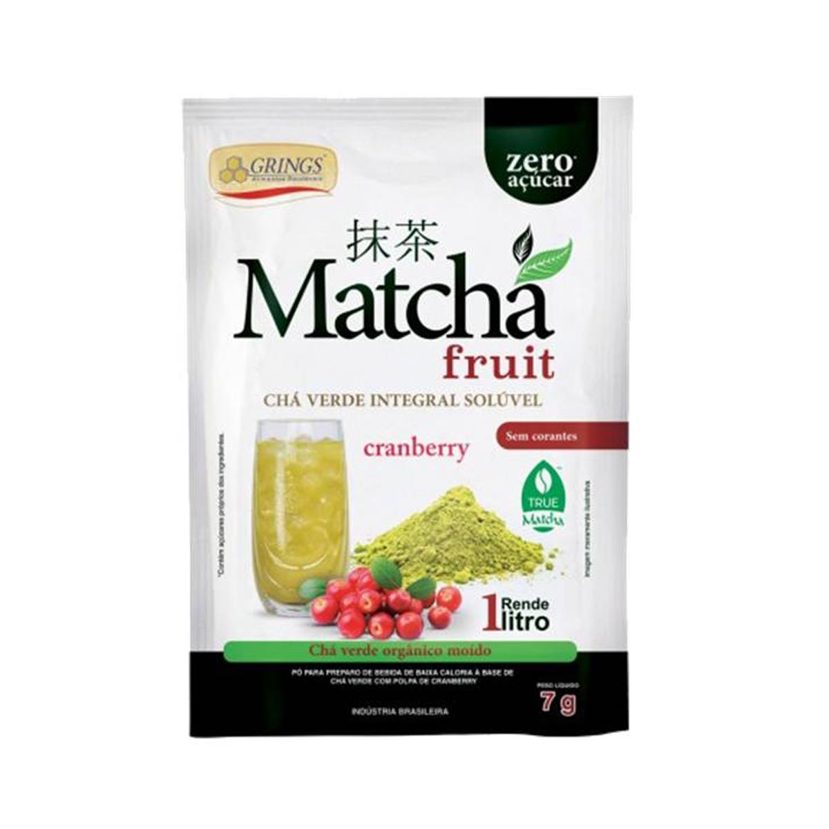 Chá Verde Grings Matcha Detox Integral Limão 7g