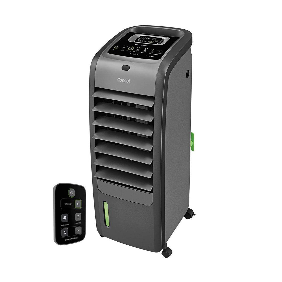 Climatizador de Ar Consul Frio 4 em 1 com Controle Remoto e Aletas ...