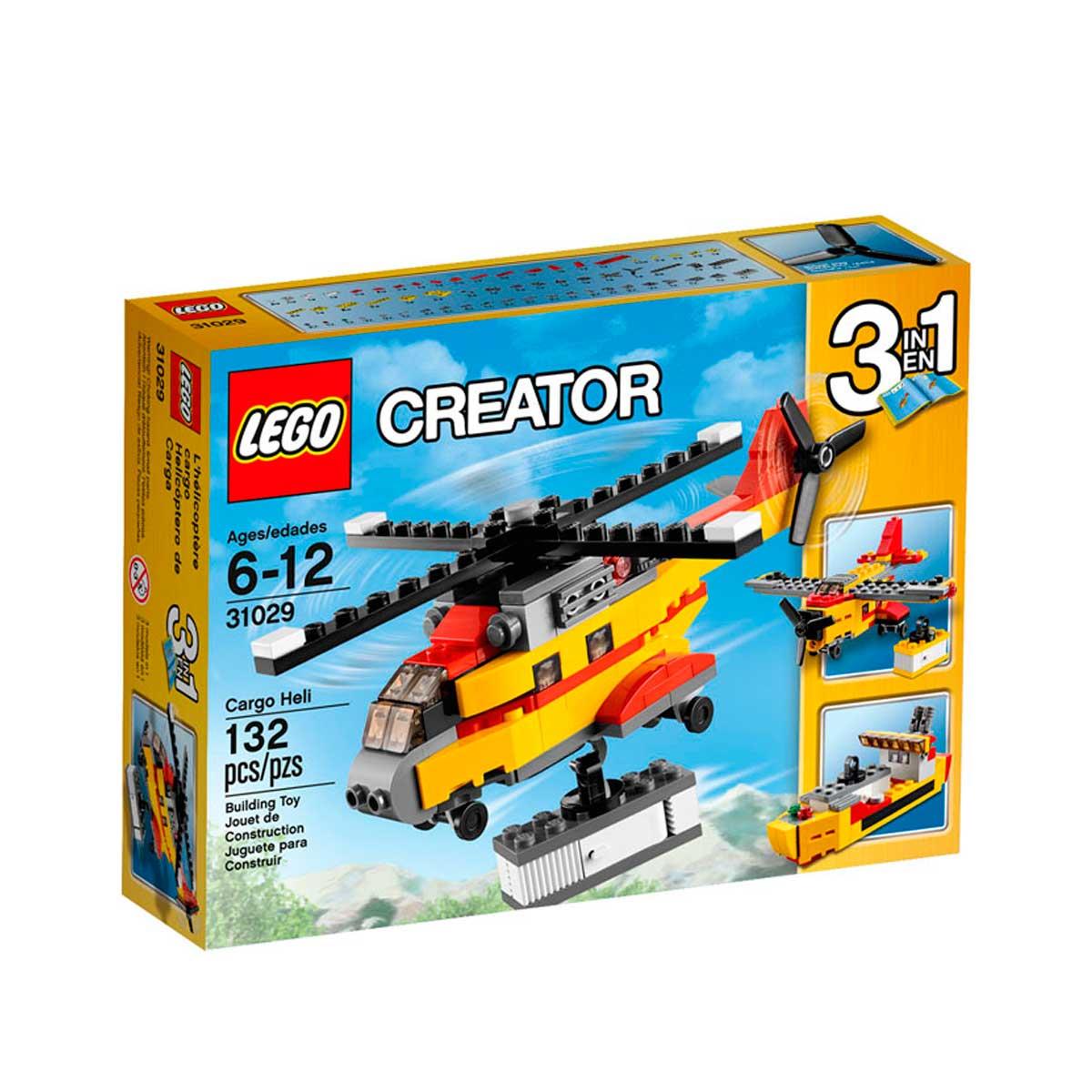 LEGO Creator Helicóptero de Carga 3 em 1 132 peças 31029
