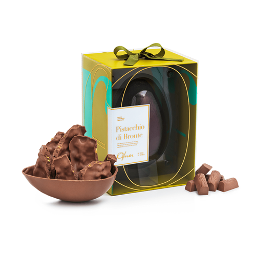 Ovo de Páscoa Ofner Chocolate ao Leite com Pistacchio Di Bronte 300g