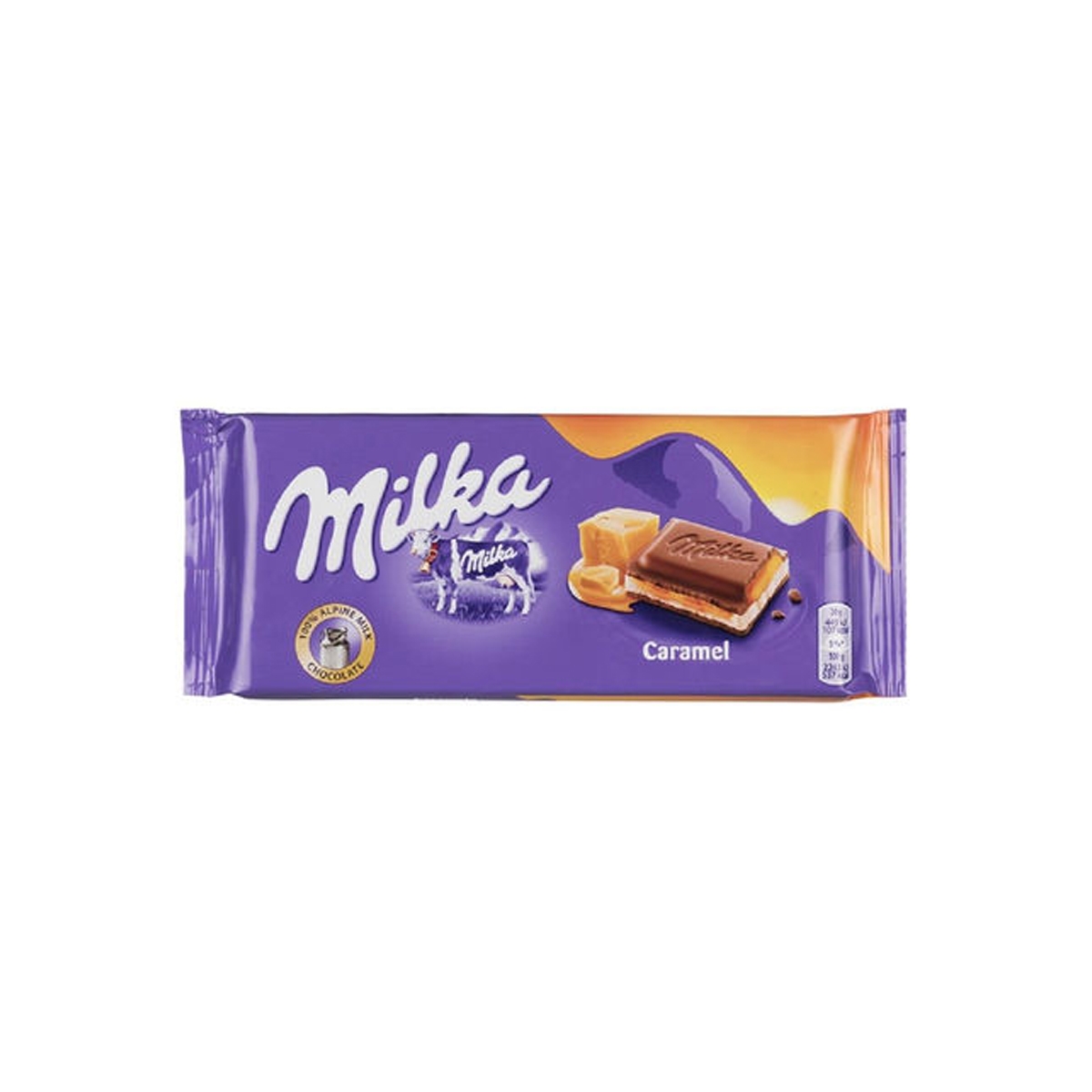 Milka Chocolate Ao Leite c/ Recheio De Caramelo 100G
