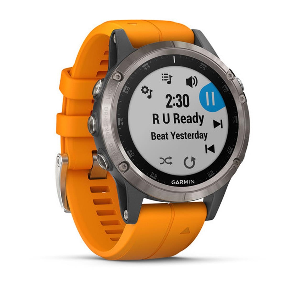 Relógio Esportivo Garmin Fênix 5 Plus com Tela de Safira