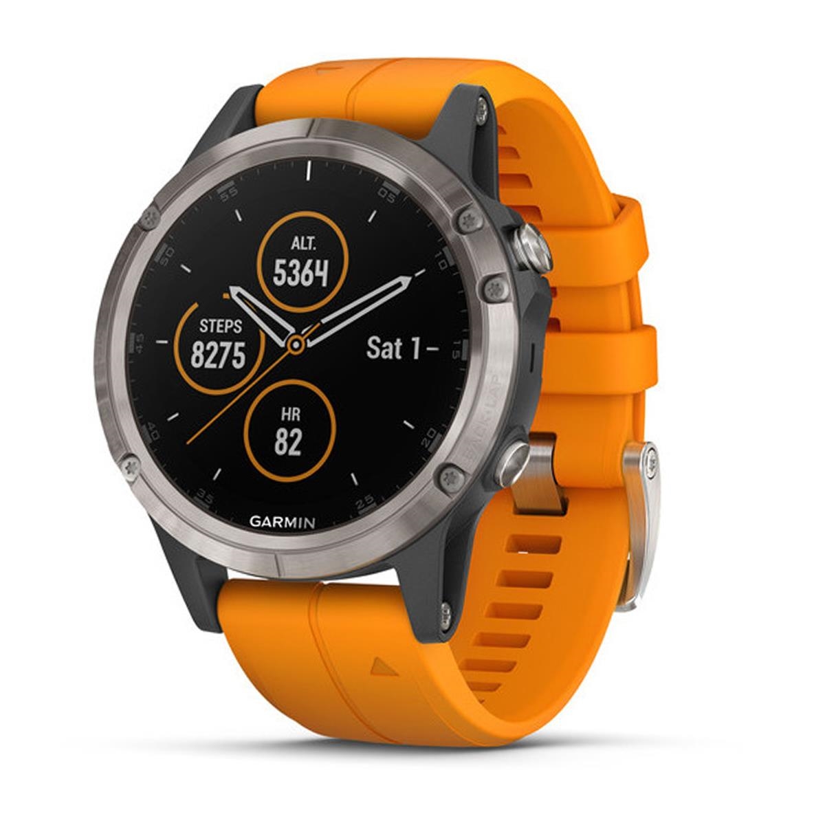 Relógio Esportivo Garmin Fênix 5 Plus com Tela de Safira