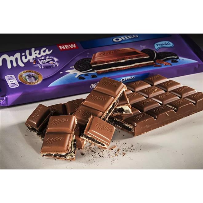Chocolate ao Leite Milka com Oreo 300g - Chocolate ao Leite Milka com ...