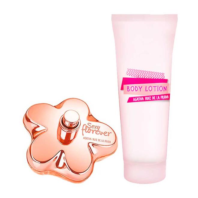 Coffret Agatha Ruiz de La Prada Sexy Florever Edt 80ml com Body Lotion 75ml
