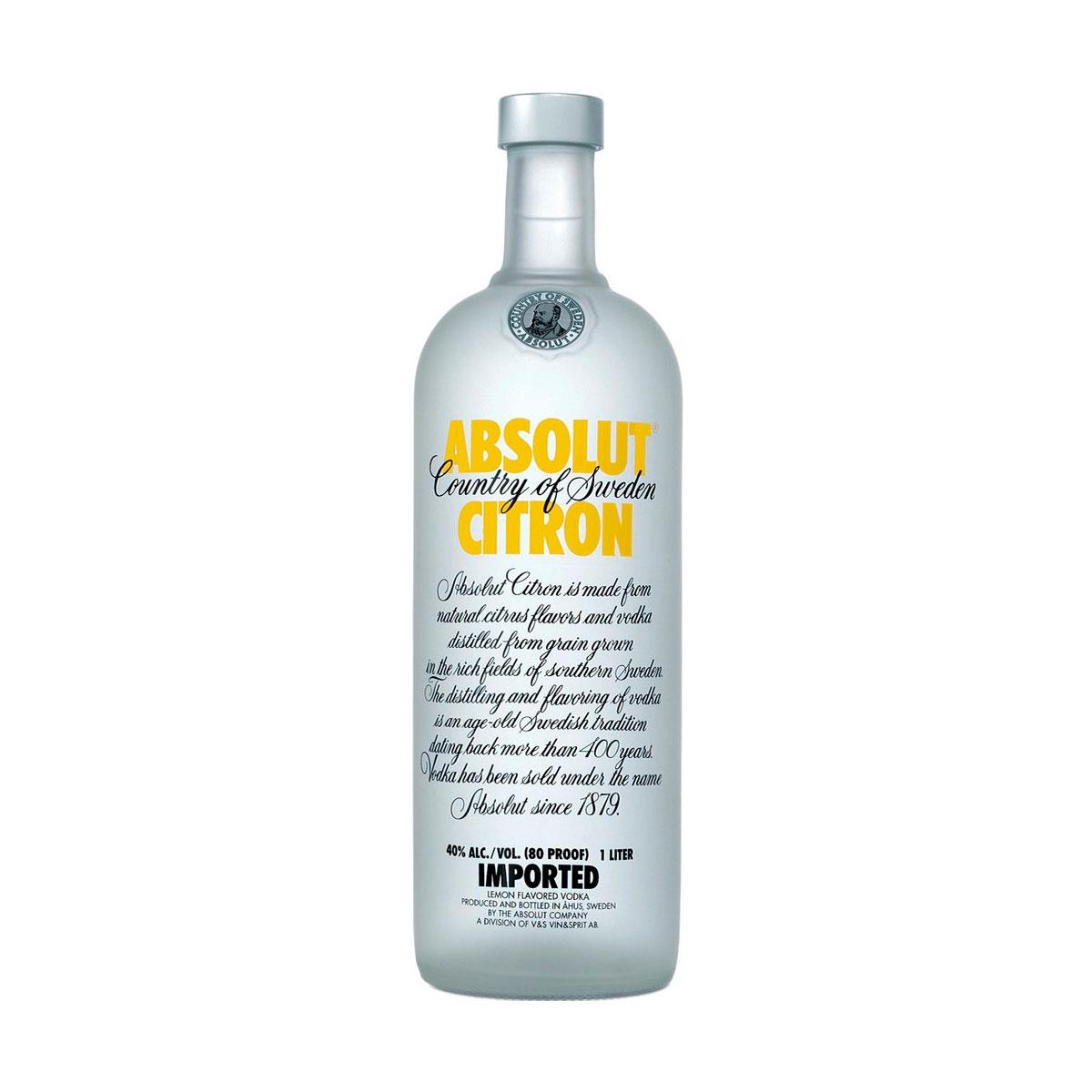 Vodka Absolut Citron 1000 ml