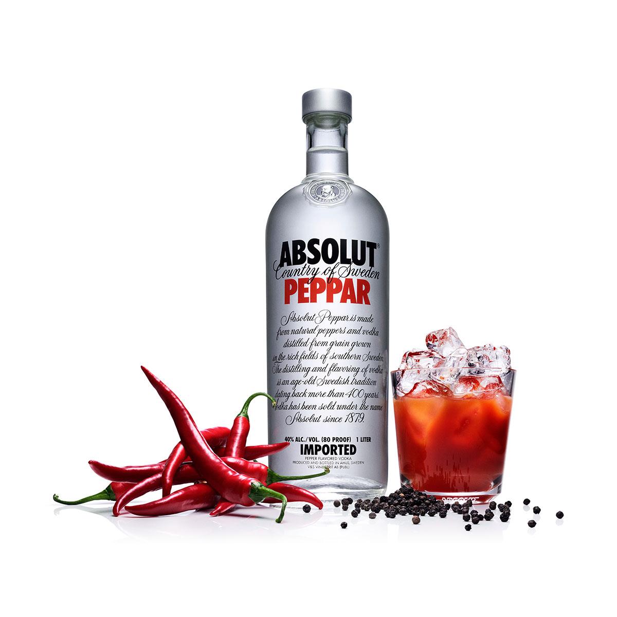 Vodka Absolut Peppar 1000 ml