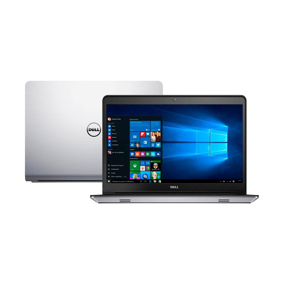 Notebook Dell Inspiron Prata 14" 8GB 1TB Placa de Vídeo 2GB Windows 10 ...