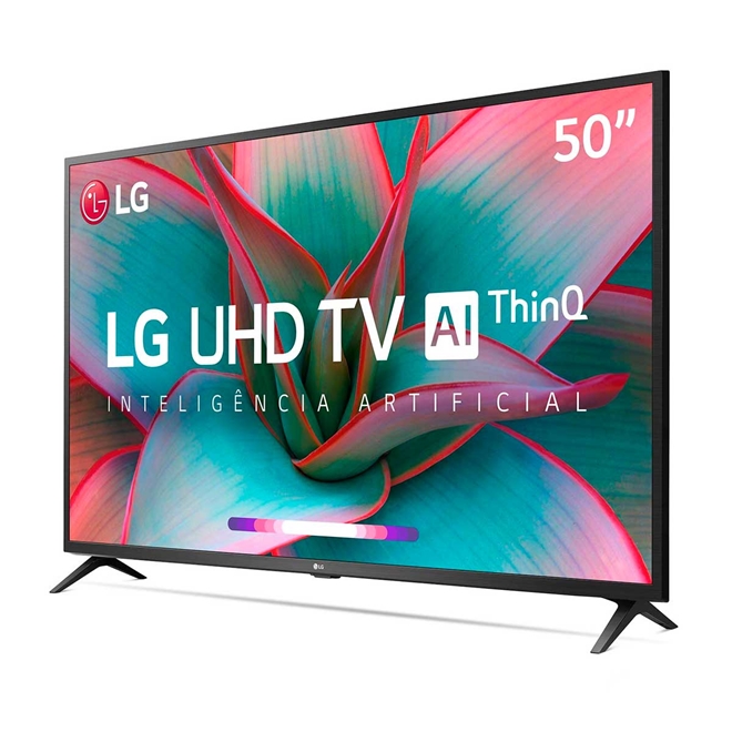 Smart TV LG 50" LED 4K com Active HDR, ThinQ AI e Wi-Fi - 50UN7310PSC ...