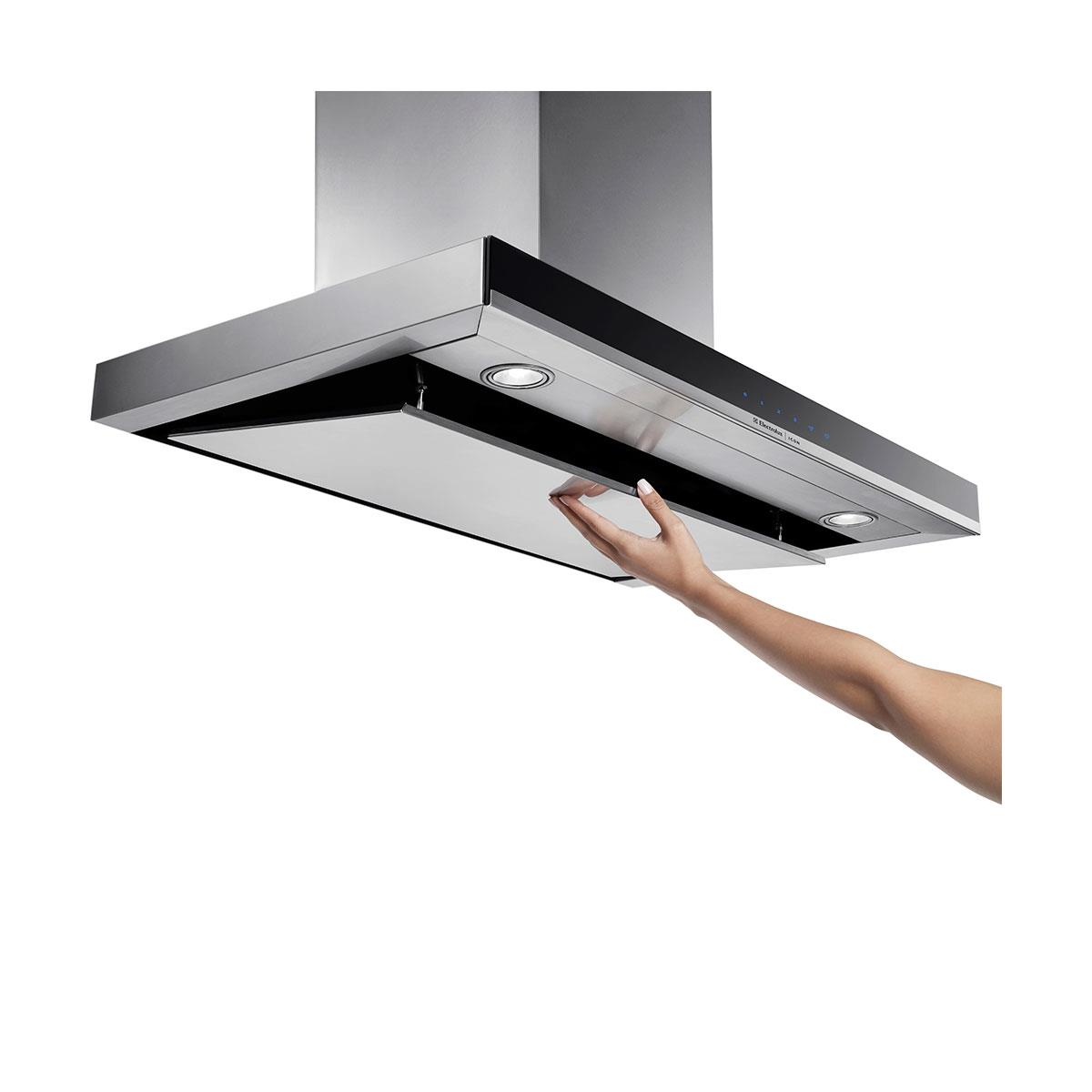 Coifa de Parede Electrolux Blue Touch Silenciosa Inox 90 cm e 3 ...