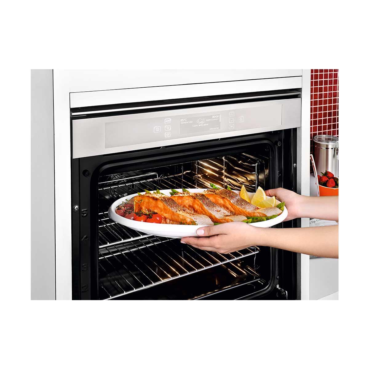 Forno Elétrico de Embutir Brastemp Gourmand BO260 Inox 67L, Grill e Timer
