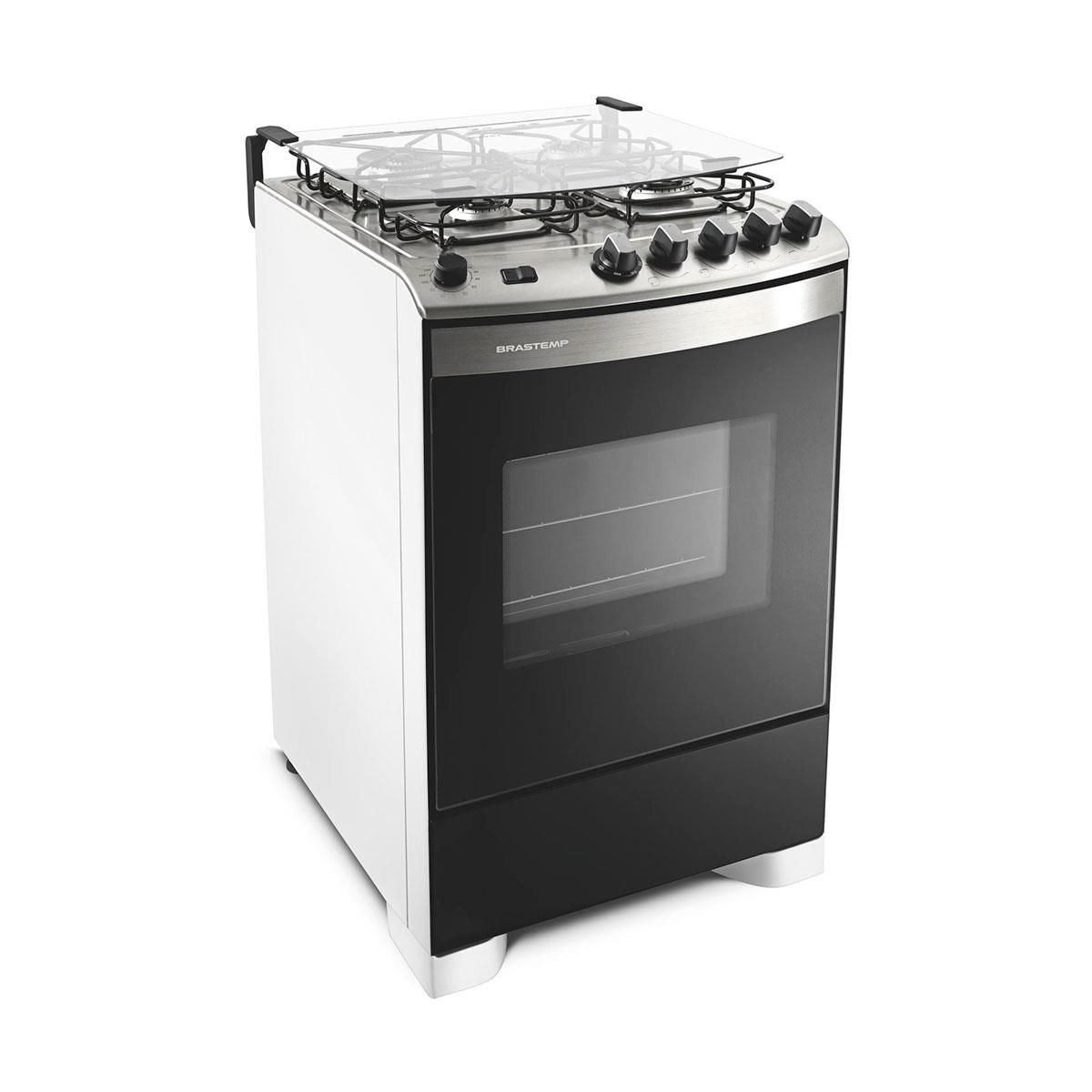 Fogão Brastemp Ative! BFS4GA 4 bocas Grill e Timer