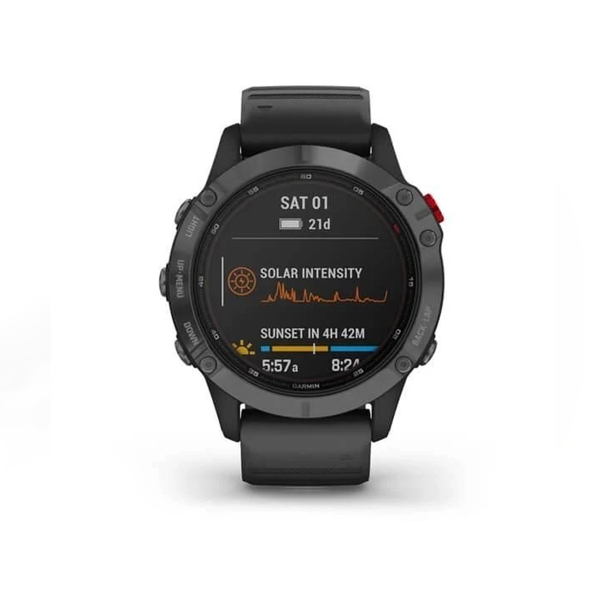 Garmin Monitor Cardiaco De Pulso Com Gps Fenix 6 Pro Solar Chumbo/Preto ...