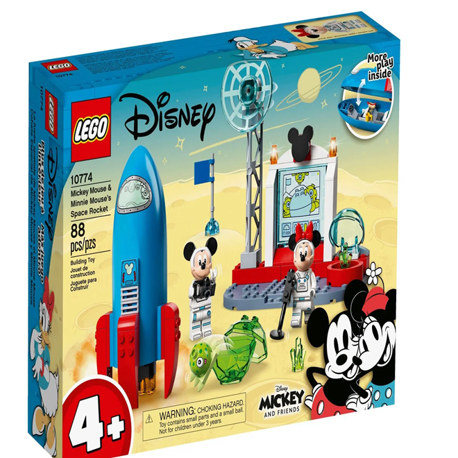 Lego Foguete Espacial Do Mickey Mouse E Da Minnie Mouse 10774