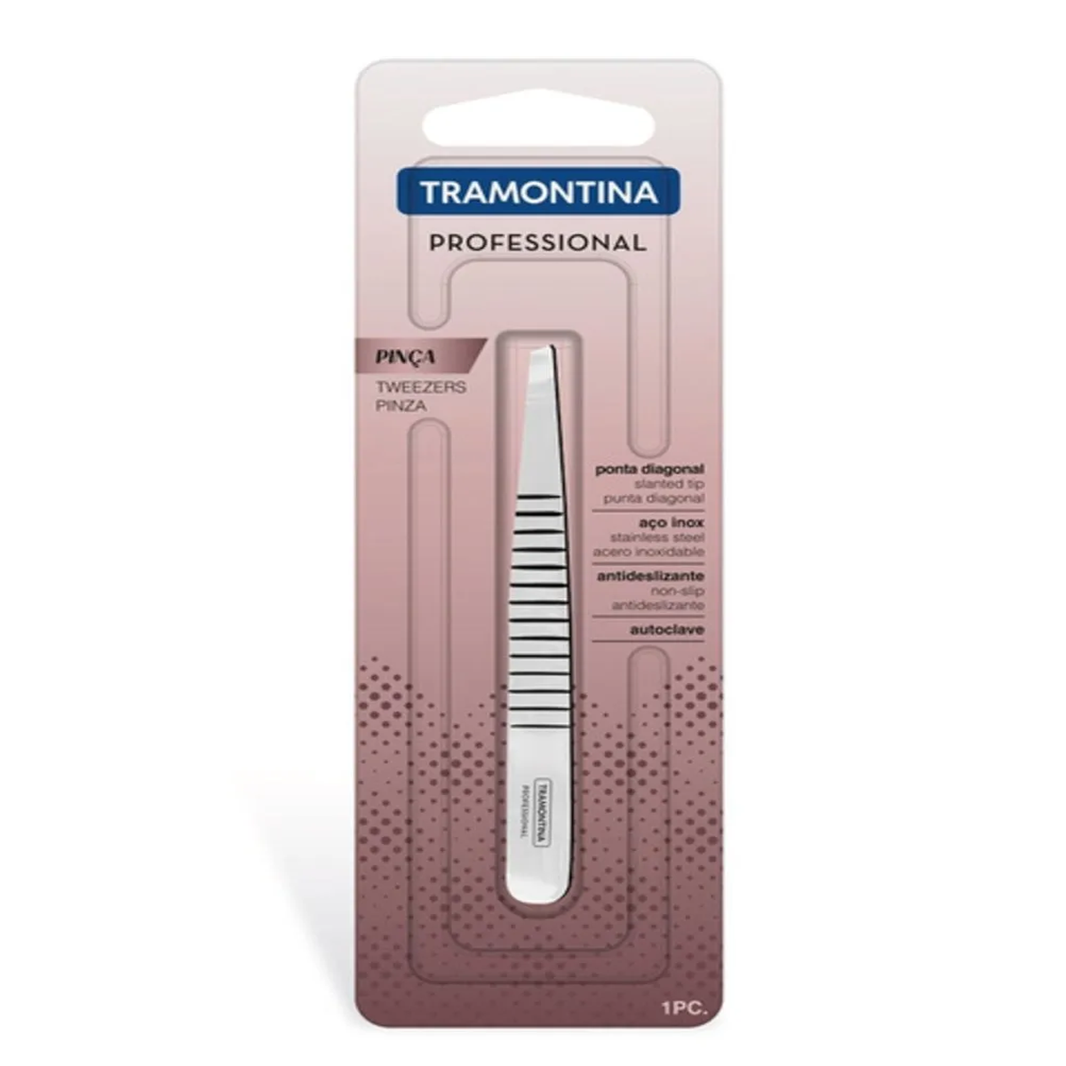 Tramontina Cuidados Pessoais Pinca C/ Ponta Diagonal Aco Inox
